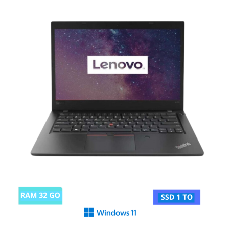 LENOVO L480- CORE I3- WINDOWS 11 - SSD 1 TO - RAM 32 GO - N°24042445 ...